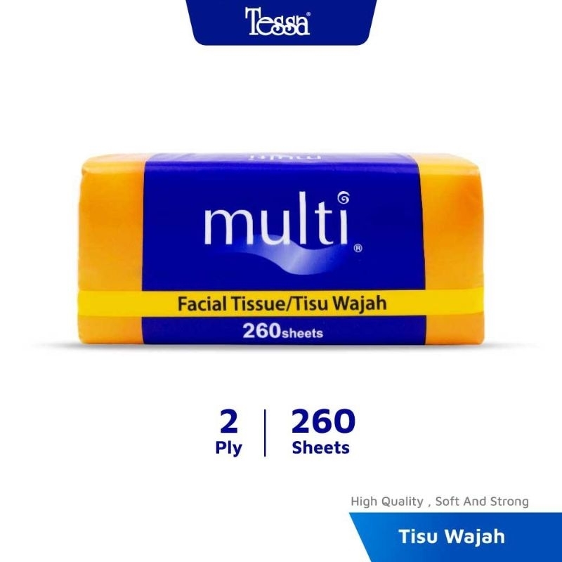 Jual Tessa Multi Facial Tissue 260 Sheets, tisu multi facial isi 260 ...