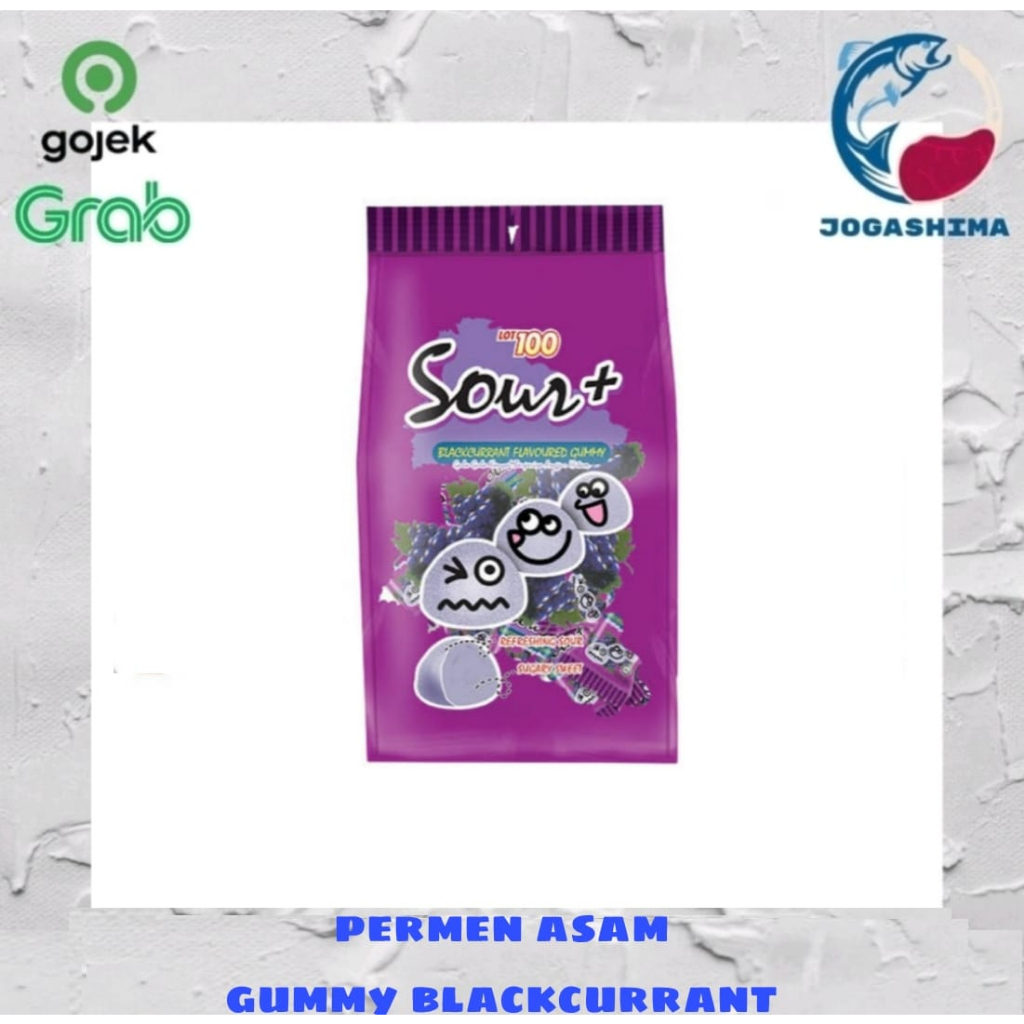 Jual Permen Asam Lot 100 Sour + Gummy orange / permen kenyal 25pcs ...