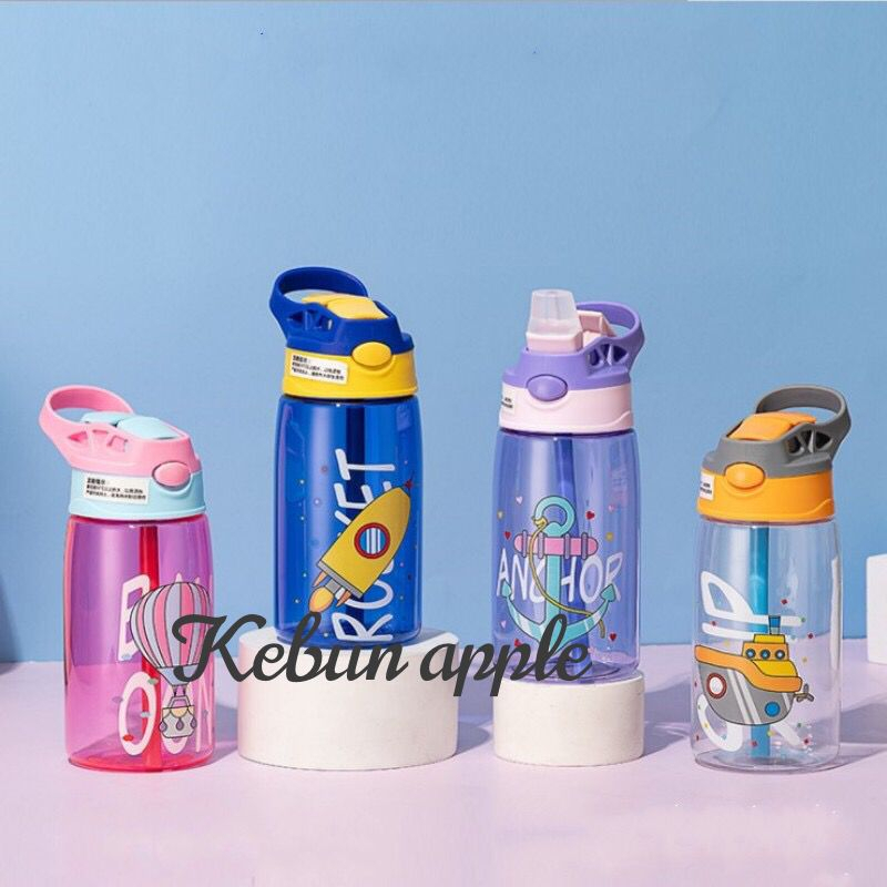 Jual Botol Minum Anak 480 ml Anti Bocor Motif Kartun Lucu BPA FREE Anti Tumpah Anti Pecah ...