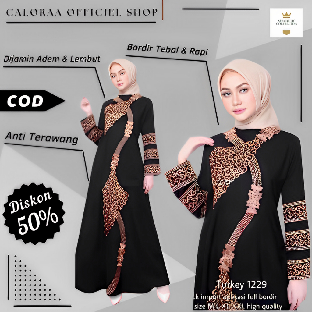 Jual Gmis Gsmis Gamus Ganis Abaya Turky Lebaran Wanita Terbaru 2025 ...