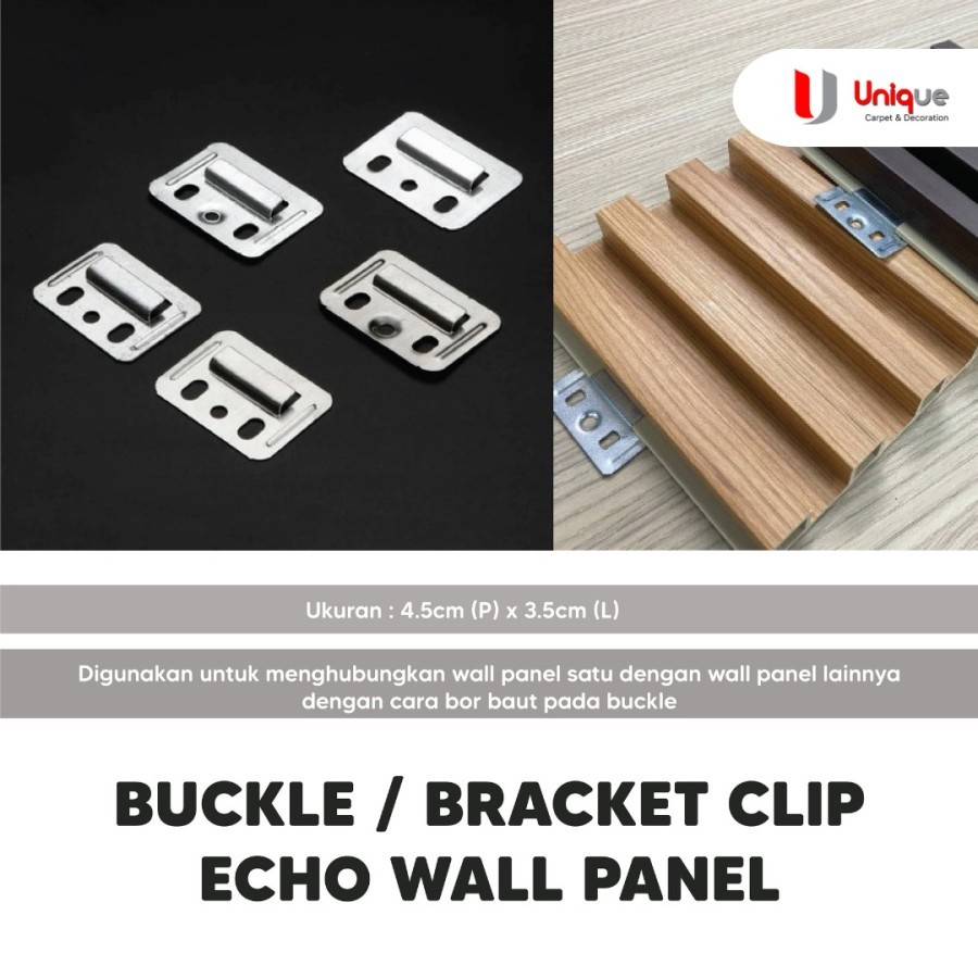Jual Buckle Clip Wall Panel / Bracket Besi Clip Wood panel WPC | Shopee ...