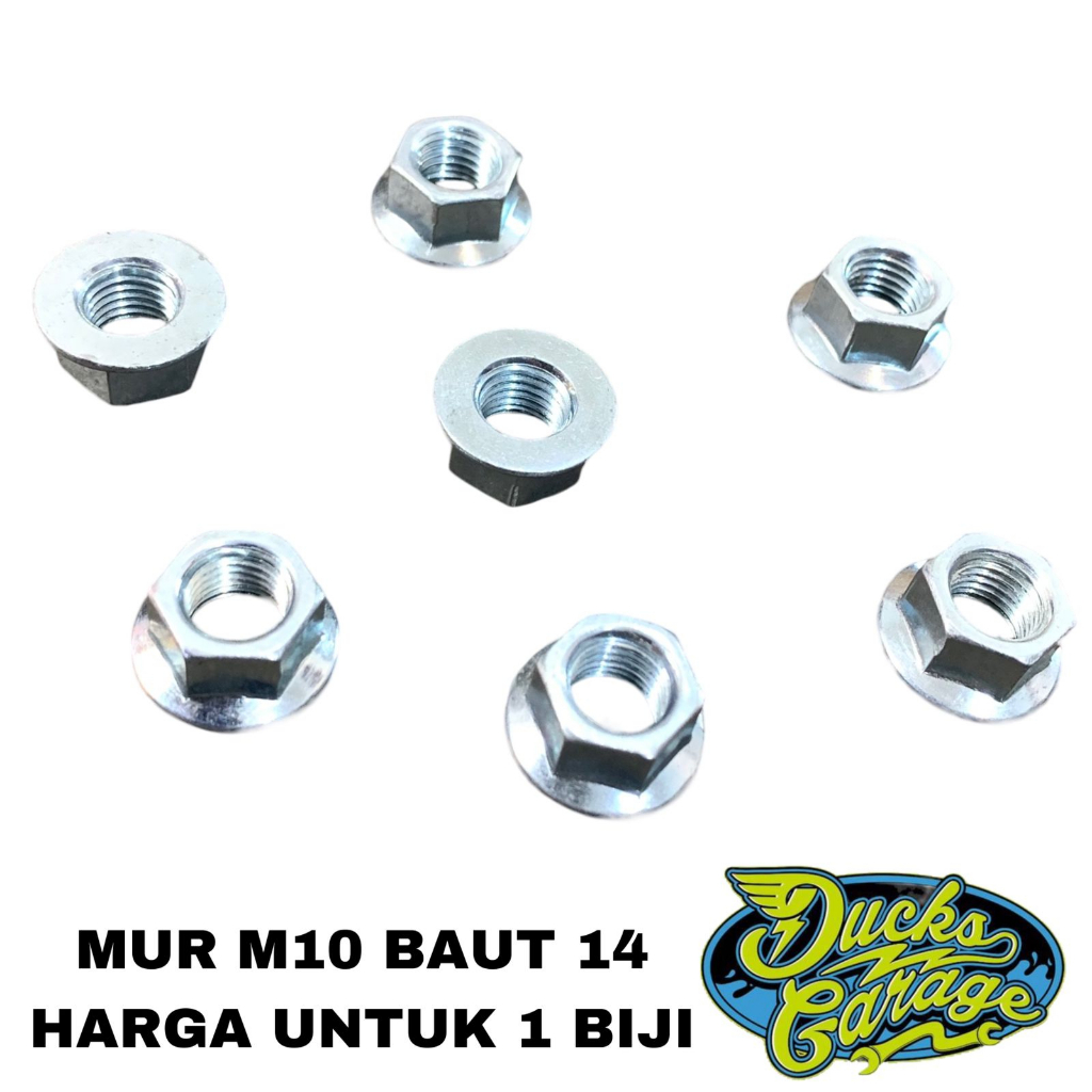 Jual Mur Flange M10 Kunci 14 | Shopee Indonesia