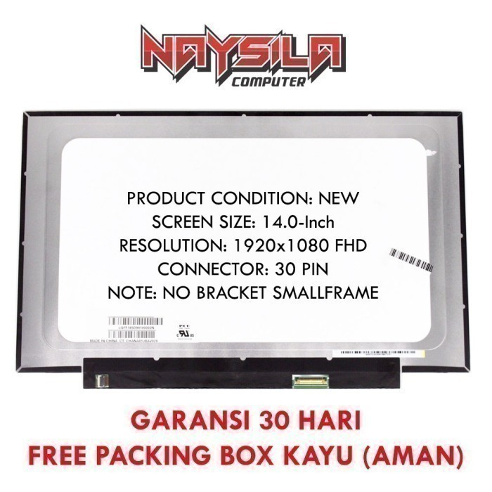 Jual LCD N140HCG-EN1, N140HGA-EA1, N140HCA-EAE, M140NWF5 R2, M140NVFA R5 N140HCA-EAC, N140HCA ...