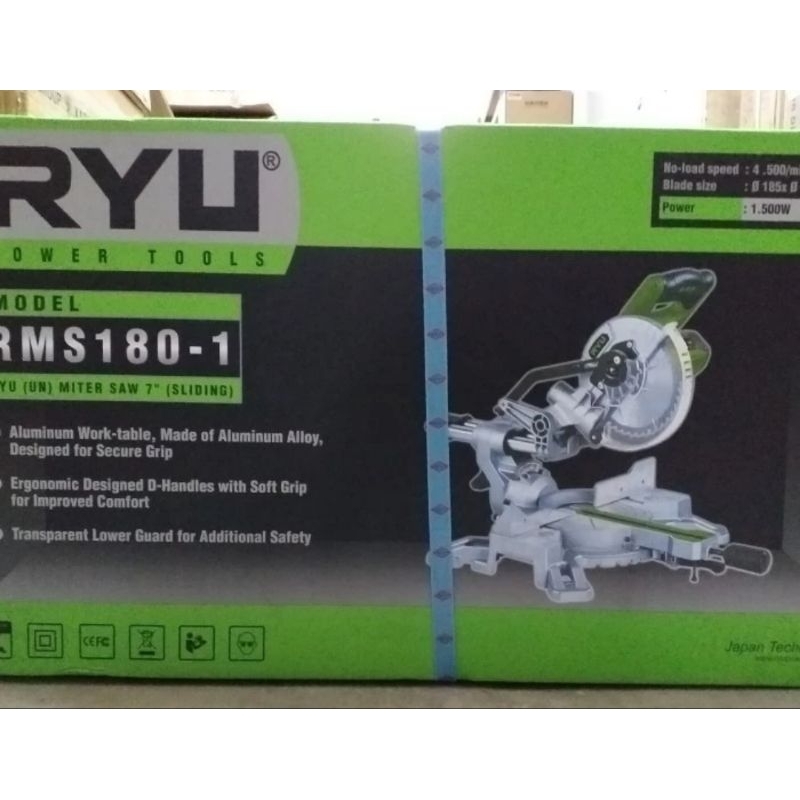 Jual ryu RMS180-1 mitter saw sliding mesin potong alumunium RMS 180 1 ...