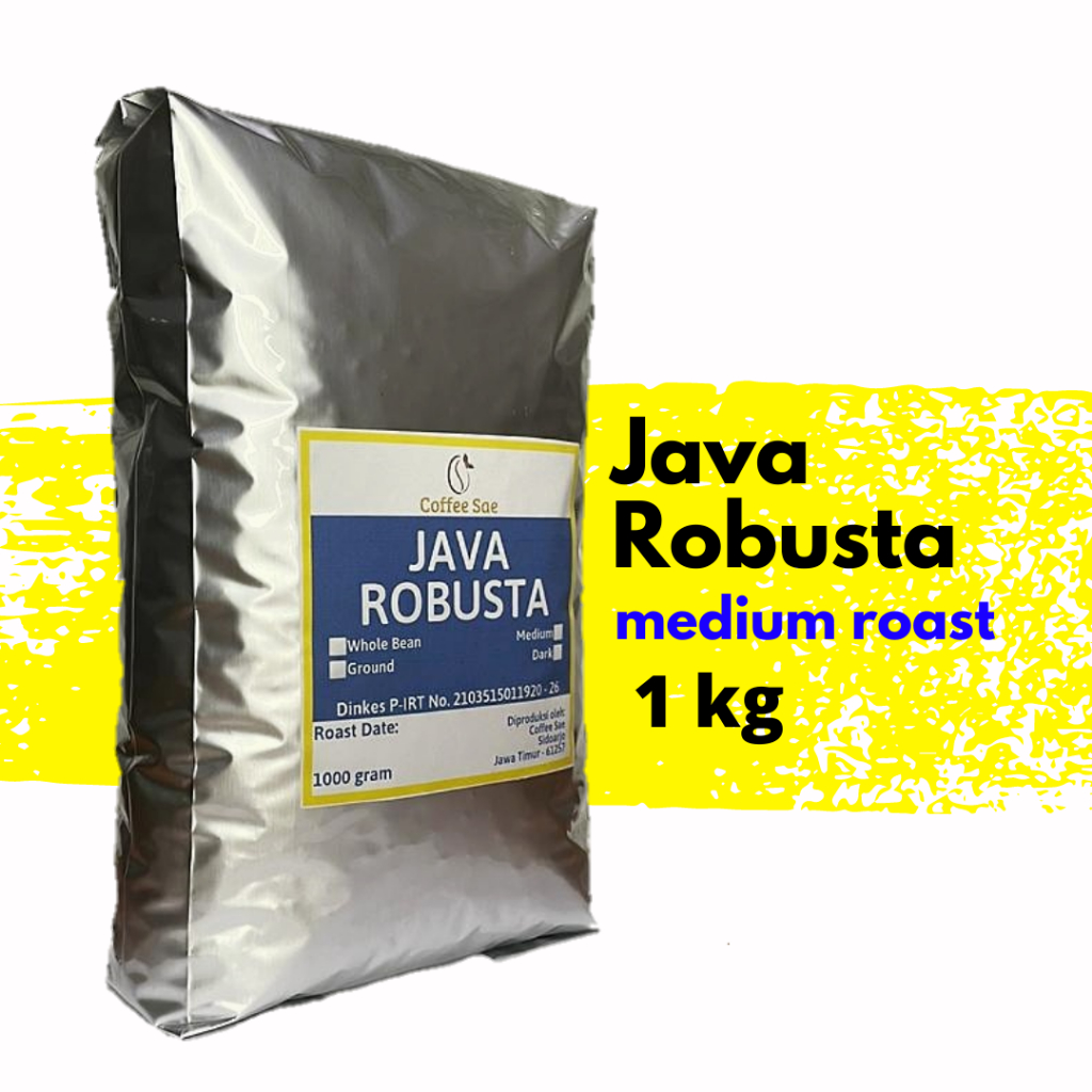 Jual Coffee Sae Kopi Robusta 1kg MEDIUM ROAST Biji atau bubuk Java Robusta Coffee 1 kg | Shopee ...