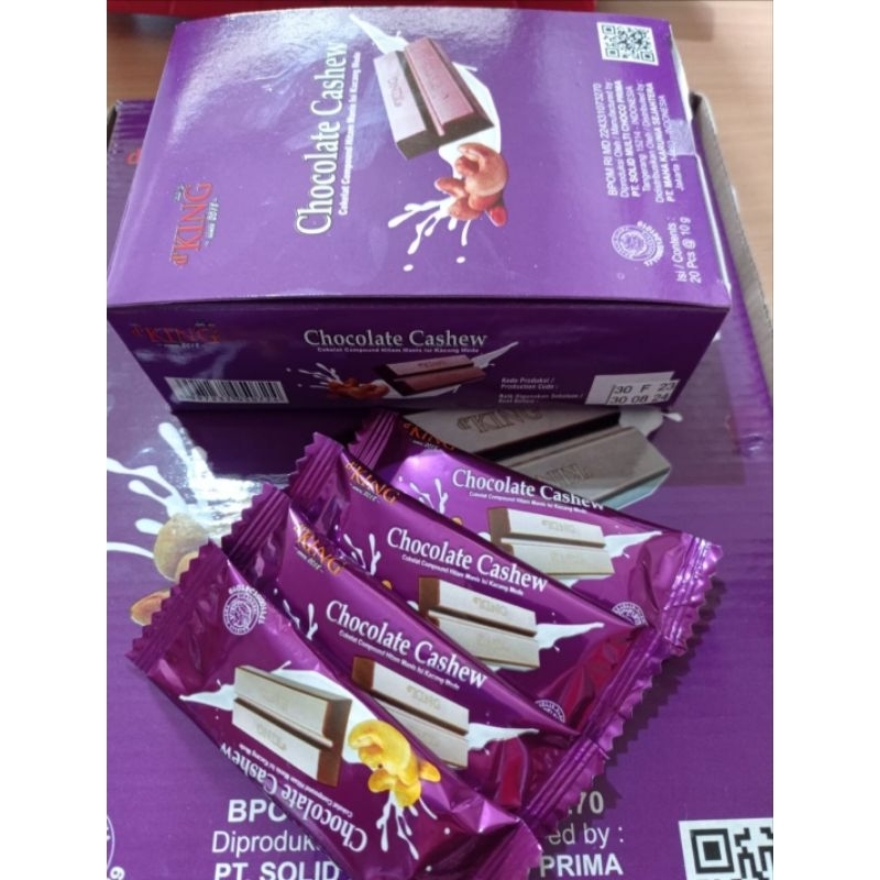 Jual Coklat Viral D King Cashew isi 4 Box | Shopee Indonesia