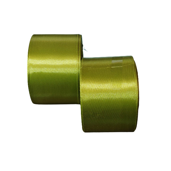 Jual Pita satin Hijau Army Muda 2inch/5cm Per roll pita bucket bunga ...