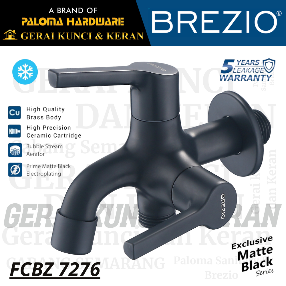 Jual BREZIO FCBZ 7276 KERAN CABANG SHOWER TEMBOK DINDING KRAN AIR ...