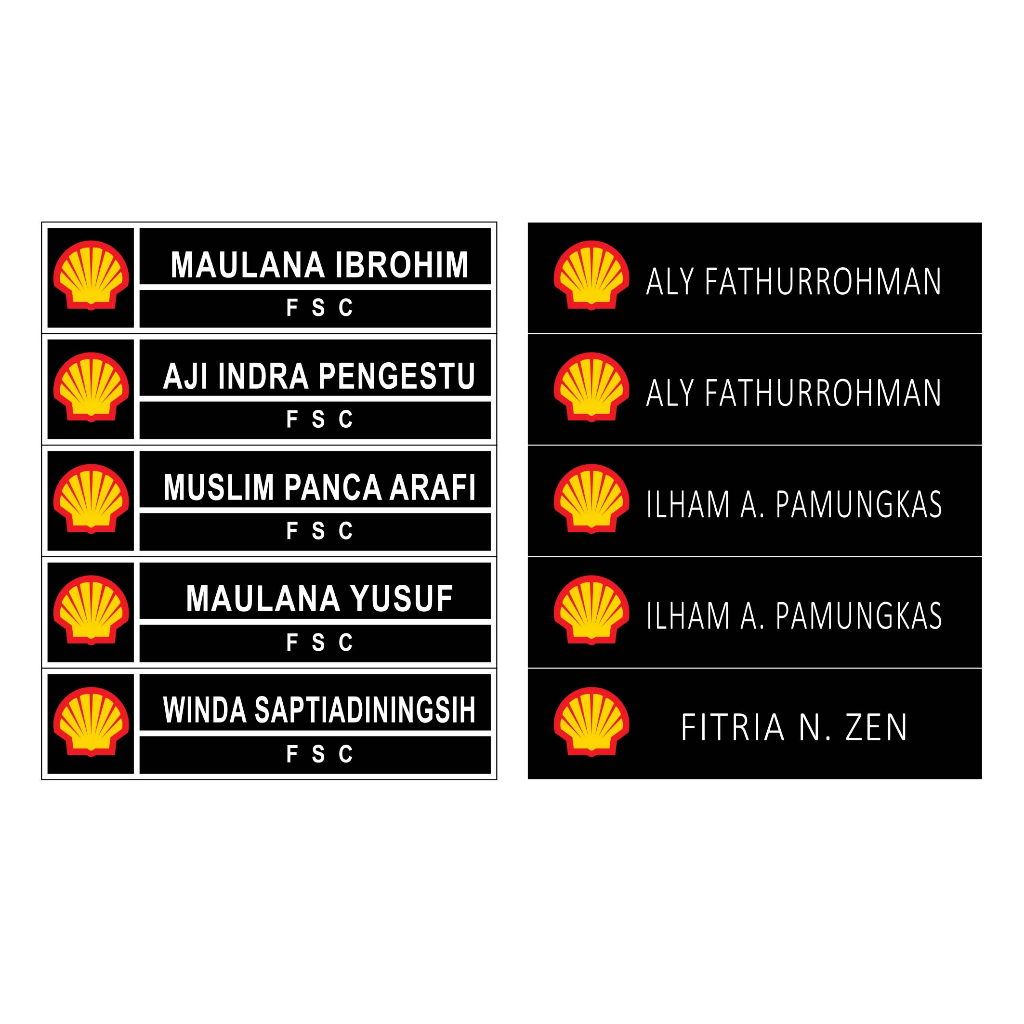 Jual Name Tag Shell Nama Dada | Shopee Indonesia