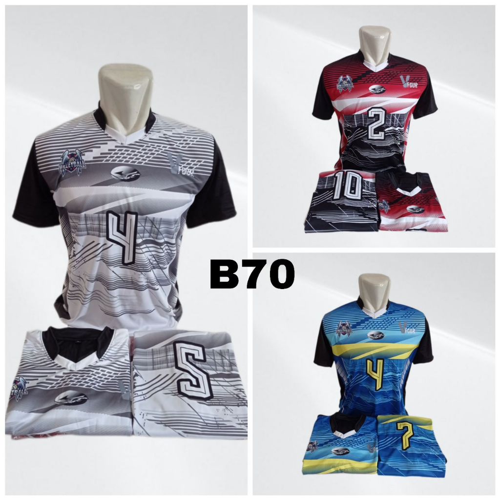 Jual Kaos volly Printing untuk Tim isi 6/12 pcs New! B70 | Shopee Indonesia
