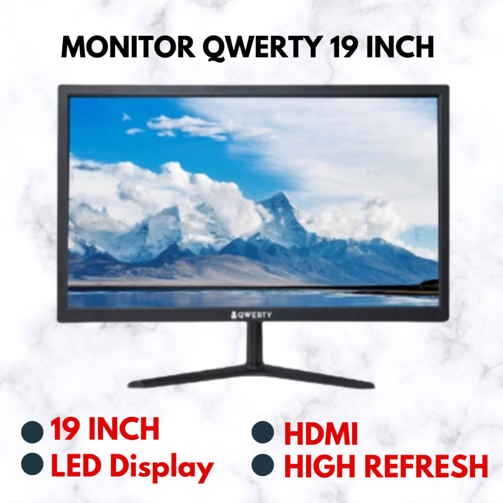 Jual MONITOR QWERTY LED 19 inch HDMI VGA 3ms DISPLAY IPS 75Hz | Shopee ...