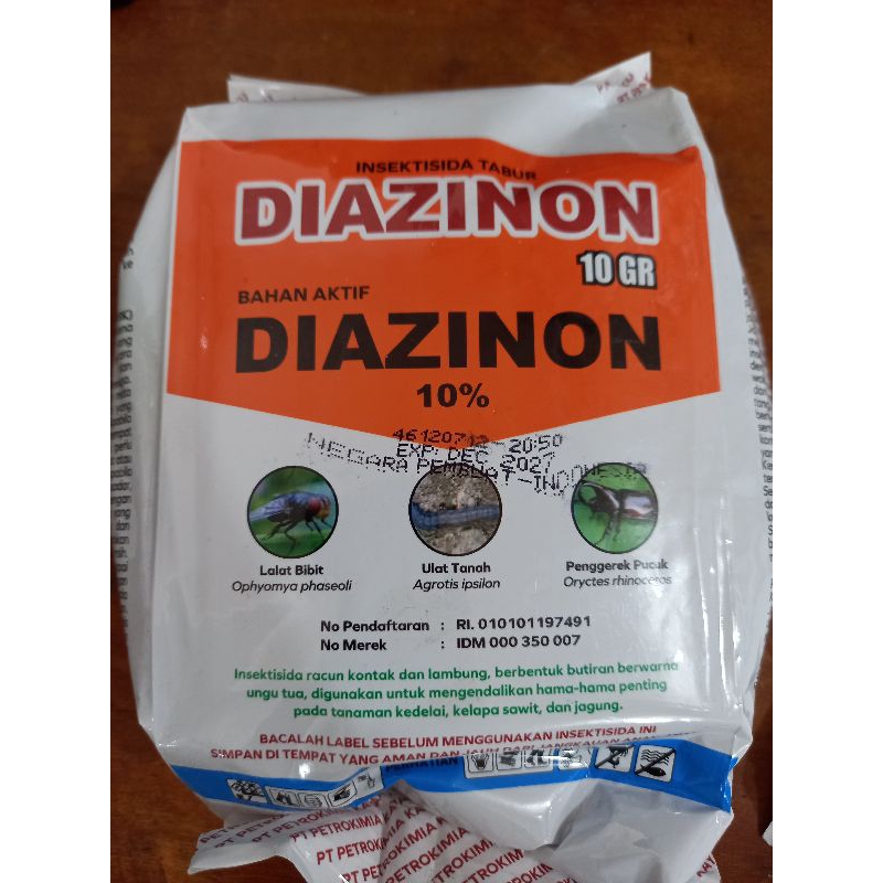 Jual DIAZINON TABUR 1KG INSEKTISIDA UNTUK HAMA DALAM TANAH DIAZINON ...