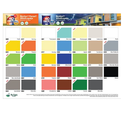 Jual NO DROP KILOAN KALENG 1 KG WARNA READY MIX CAT PELAPIS ANTI BOCOR ...