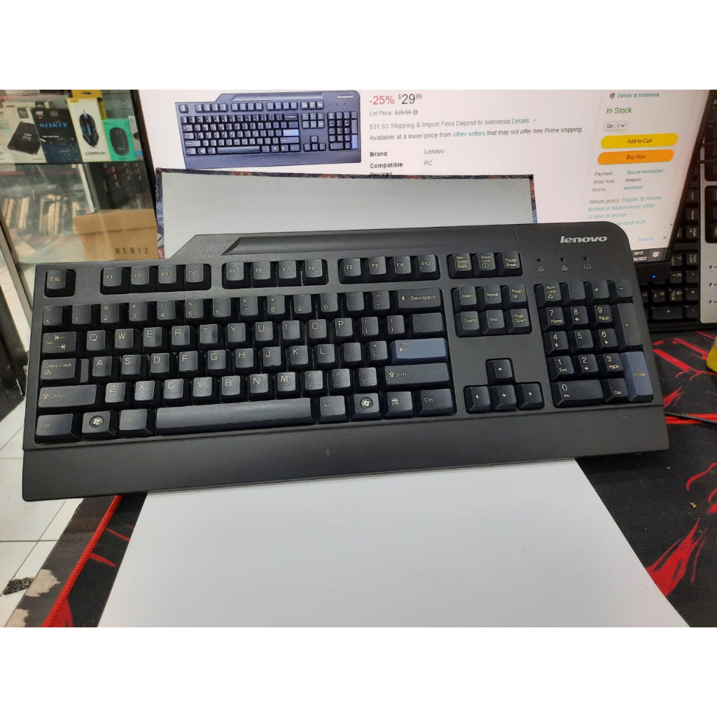 Jual Keyboard Eksternal Lenovo Preferred Pro play USB | Shopee Indonesia