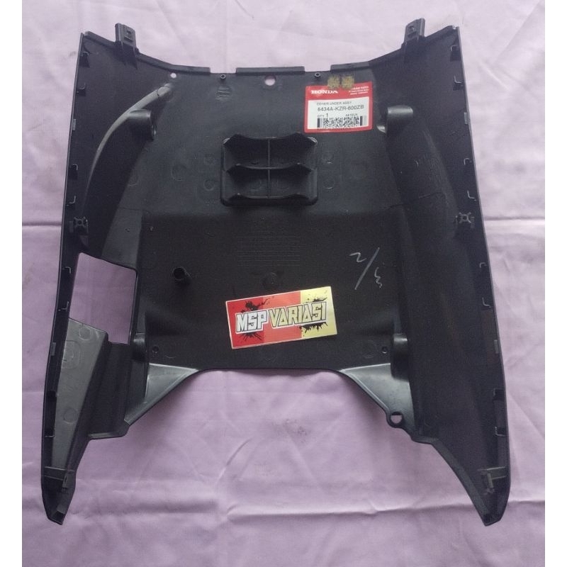 Jual Genuine Part AHM 6434A-KZR-600ZB Cover Under Assy Kolong Bawah Pijakan Kaki Honda Vario 125 ...