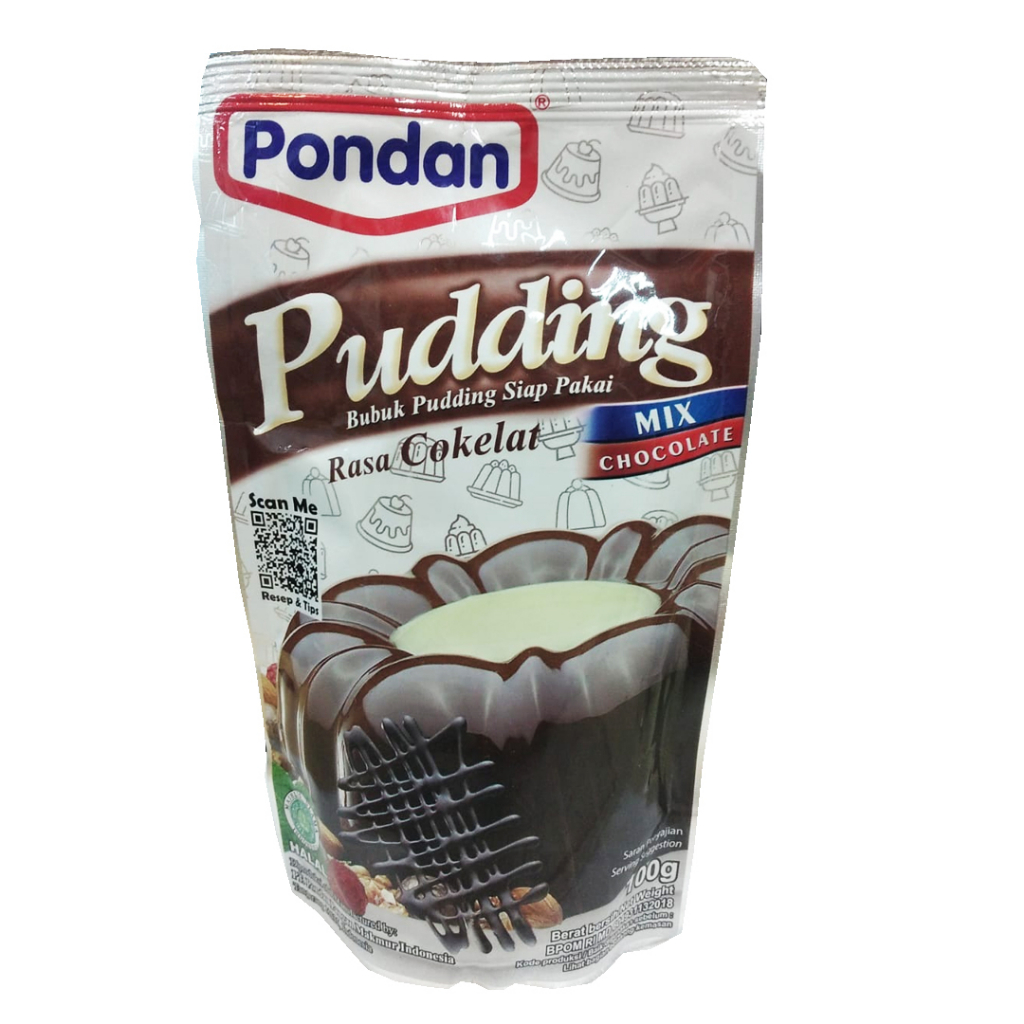 Jual PONDAN PUDDING MIX CHOCOLATE FLAVOUR 100g | Shopee Indonesia