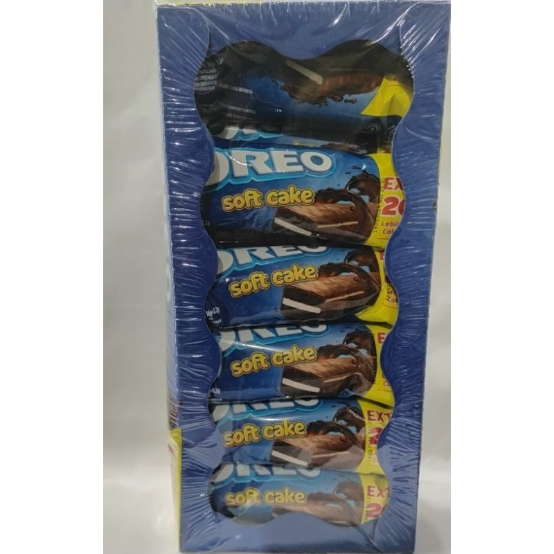 Jual OREO Soft Cake extra 20% Lebih Banyak Cokelatnya.1 Box Oreo Soft ...