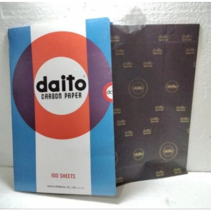Jual (ISI 5 LEMBAR)KERTAS KARBON/CARBON HITAM MERK DAITO | Shopee Indonesia