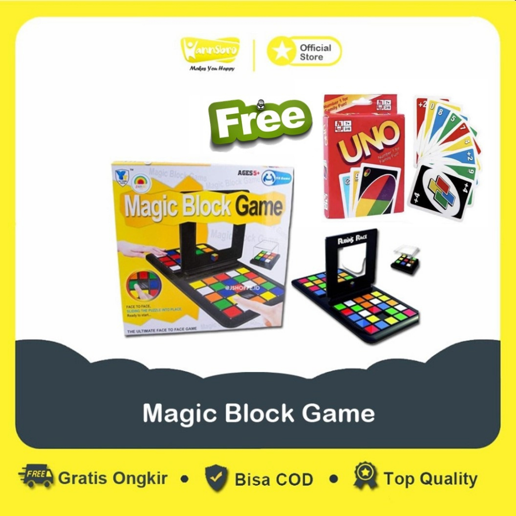 Jual HANNSBRO Magic Rubic Race Game Gratis Permainan Kartu / Magic ...