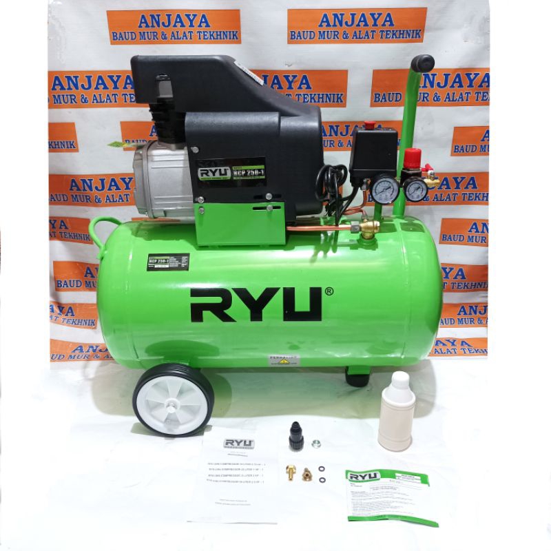 Jual RYU RCP 250-1 Kompresor Angin / Udara 50 Liter - Compressor 2.5 HP - 1 | Shopee Indonesia