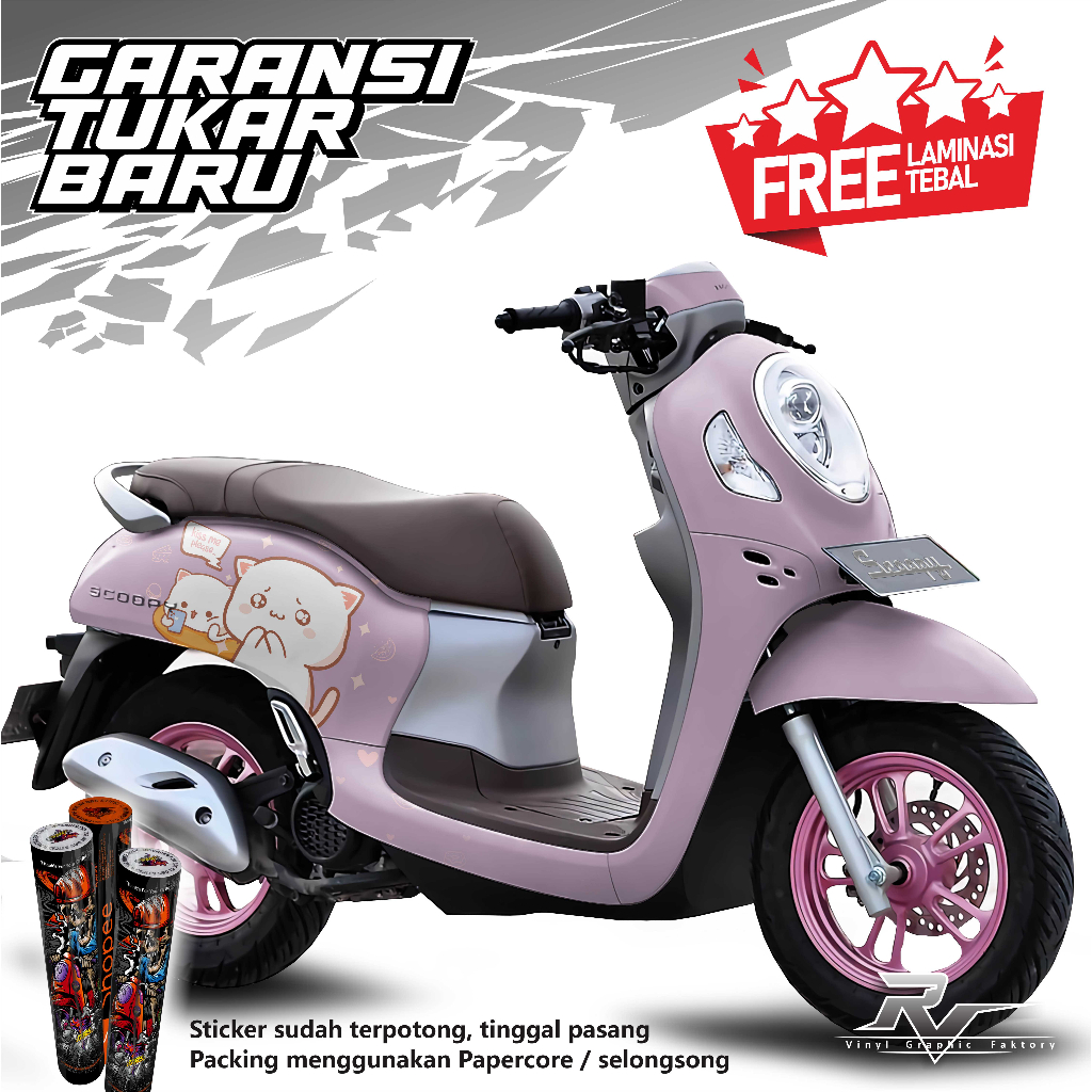 Jual Decal stiker motor new Scoopy fi FULL BODY 2015 - 2023 premium ...