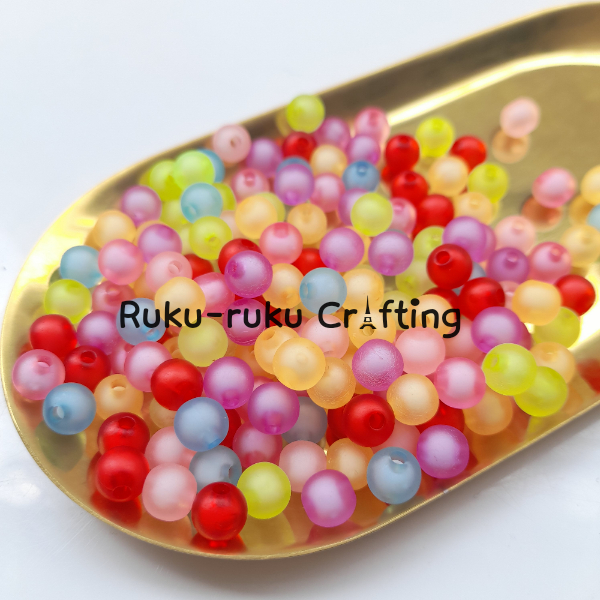 Jual (50 pcs) Manik Ice Doff Manik Kaca Monte Manik Clear Mosa Manik ...