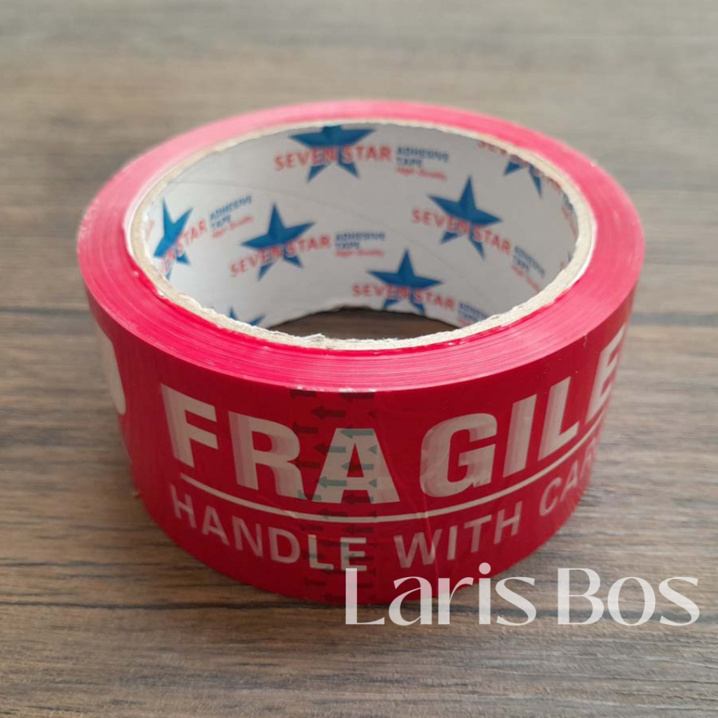 Jual Lakban Isolasi Fragile Merah Putih (48mm 72/ 90yard) | Shopee ...