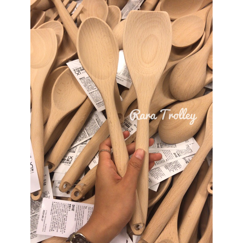 Jual IKEA Sendok Masak Kayu Solid | Shopee Indonesia