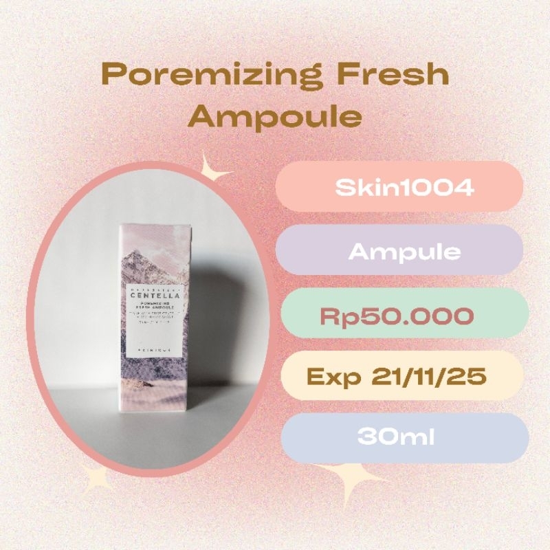 Jual Skin1004 Poremizing Fresh Ampoule 30ml | Shopee Indonesia