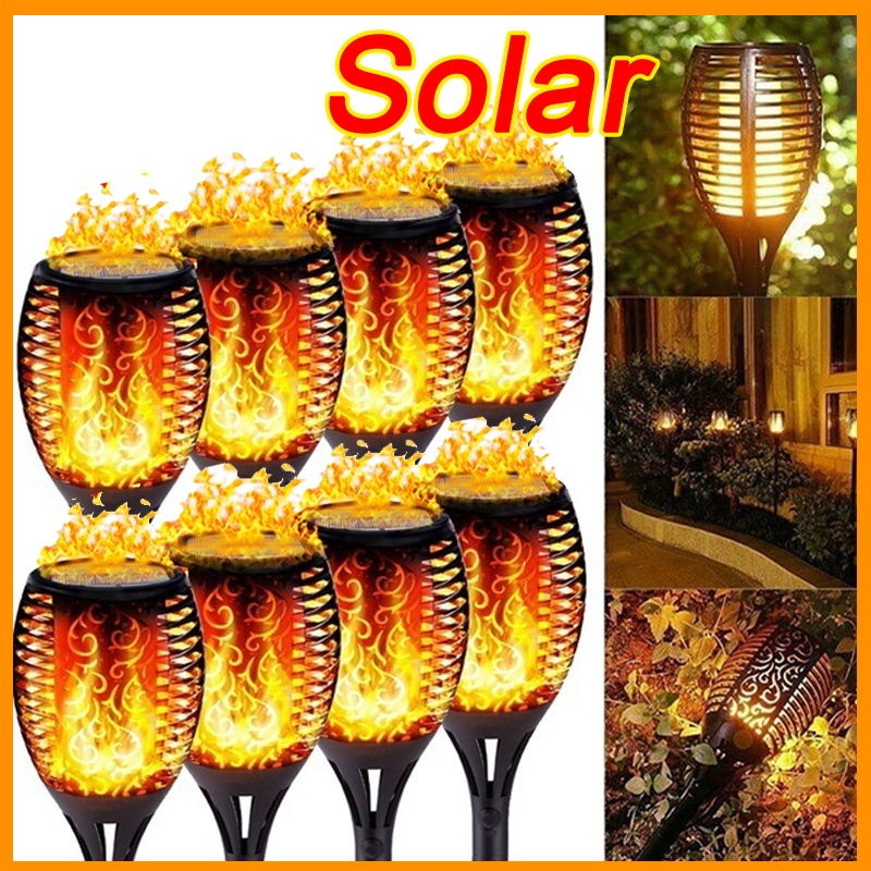 Jual Lampu Obor Solar Waterproof Taman Tenaga Surya 12/51/96 LEDs Lampu ...