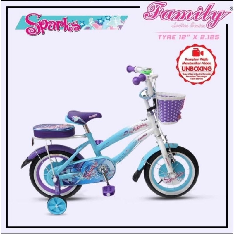 Jual Sepeda Anak mini Family Sparks 12 Inch | Shopee Indonesia