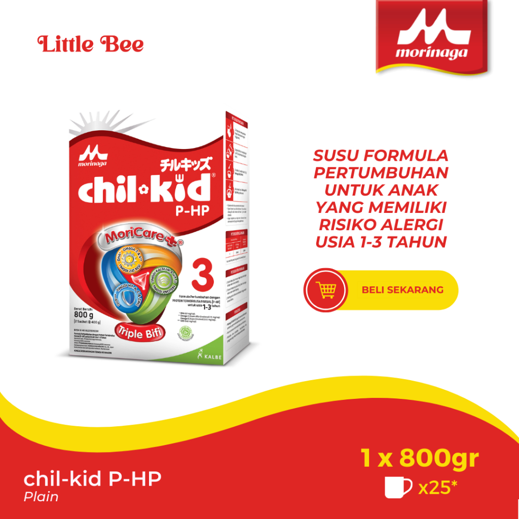 Jual CHIL KID P-HP (800gr) | MORINAGA | Susu Formula 1-3 Tahun | Shopee Indonesia