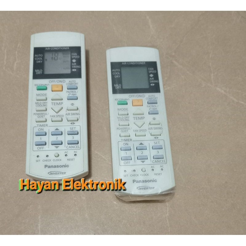 Jual Remot AC Panasonic Inverter Econavi Patrol-Ion Original | Shopee ...