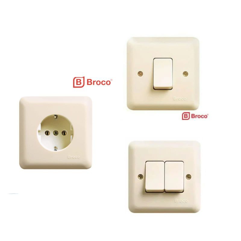 Jual Stop Kontak Broco 5511U / Saklar Engkel Broco 6621U / Saklar Seri ...