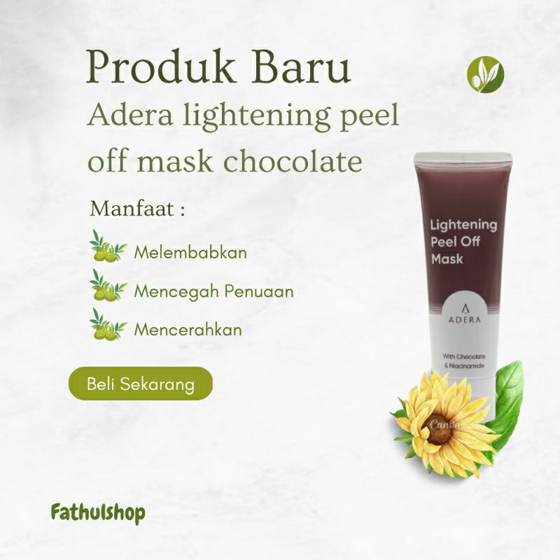 Jual ADERA LIGHTENING PEEL OFF MASK MEMBUAT WAJAH LEMBAB MENGHILANGKAN ...