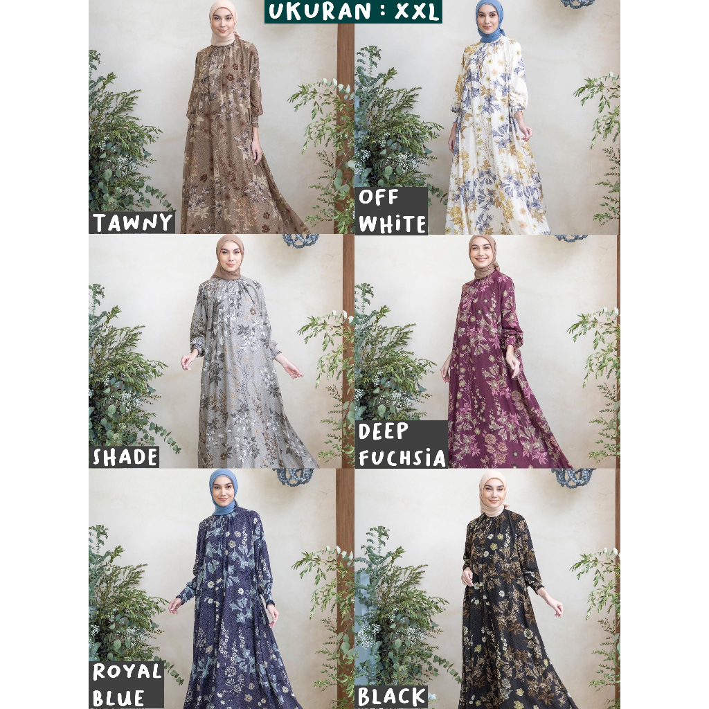 Jual KAMALA DRESS XXL ALL COLOR HEAVEN LIGHTS HL READYSTOCK FREEBOOK ...