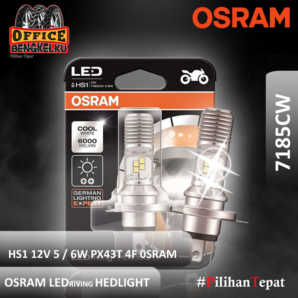 Jual Osram Lampu Utama Motor Headlamp LED Cool White Honda Scoopy Dan Lainnya HS1 LEDr 7185CW ...