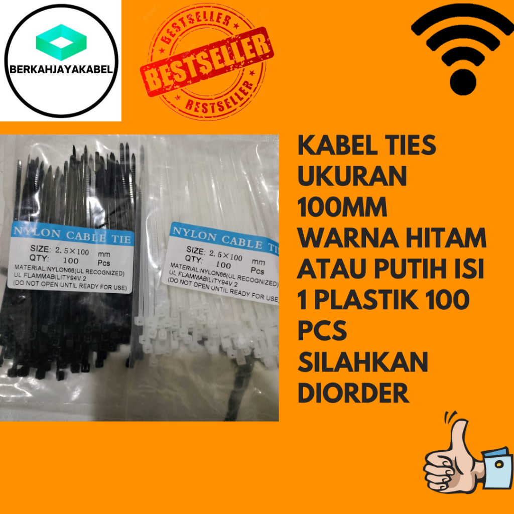 Jual KABEL TIES KECIL 2.5x100mm 100pcs | Shopee Indonesia