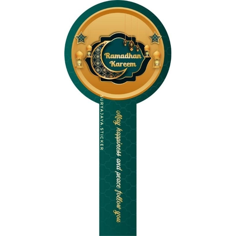 Jual READY STOCK 20 pcs STIKER SEGEL ROTI TOPLES KUE RAMADHAN LEBARAN ...