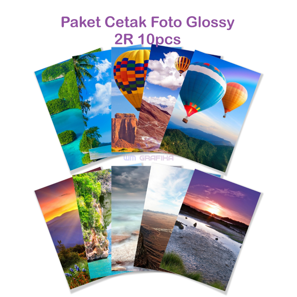 Jual Cetak Foto 2R Paket 10pcs Glossy Photo Paper Ukuran Standart 9x6 ...