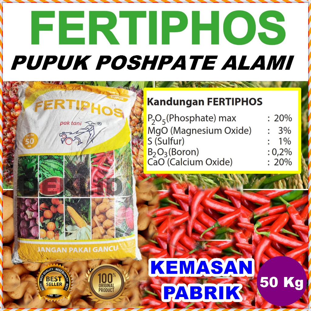 Jual Fertiphos 50 Kg Pak Tani Kurir Kargo Pupuk Posphate SP Pospat TSP ...