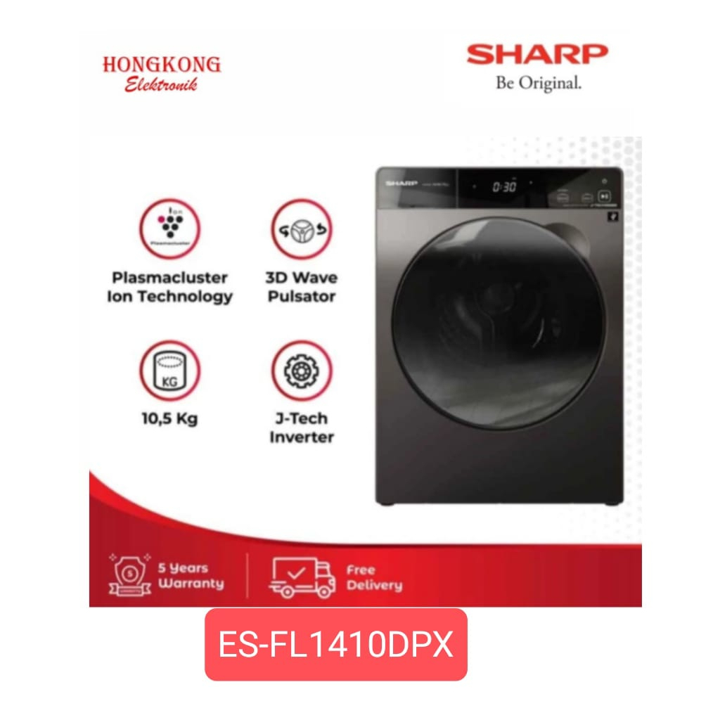 Jual MESIN CUCI SHARP ES-FL1410DPX FRONT LOADING 10,5 KG | Shopee Indonesia