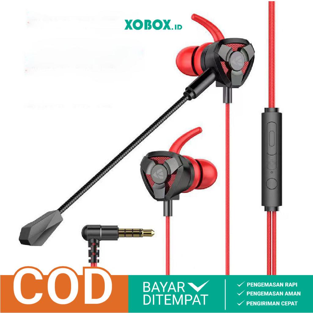 Jual Headset Wired Earphone Kisonli Gaming G9 Kabel Jack 3.5 mm With ...