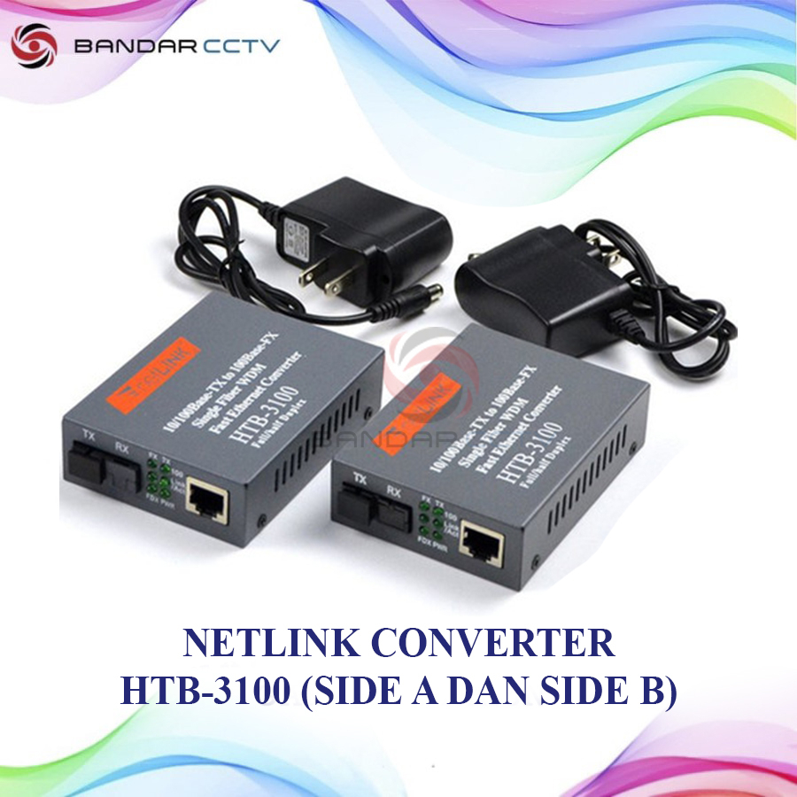 Jual Ethernet media converter netlink htb-3100 a dan b single core ...