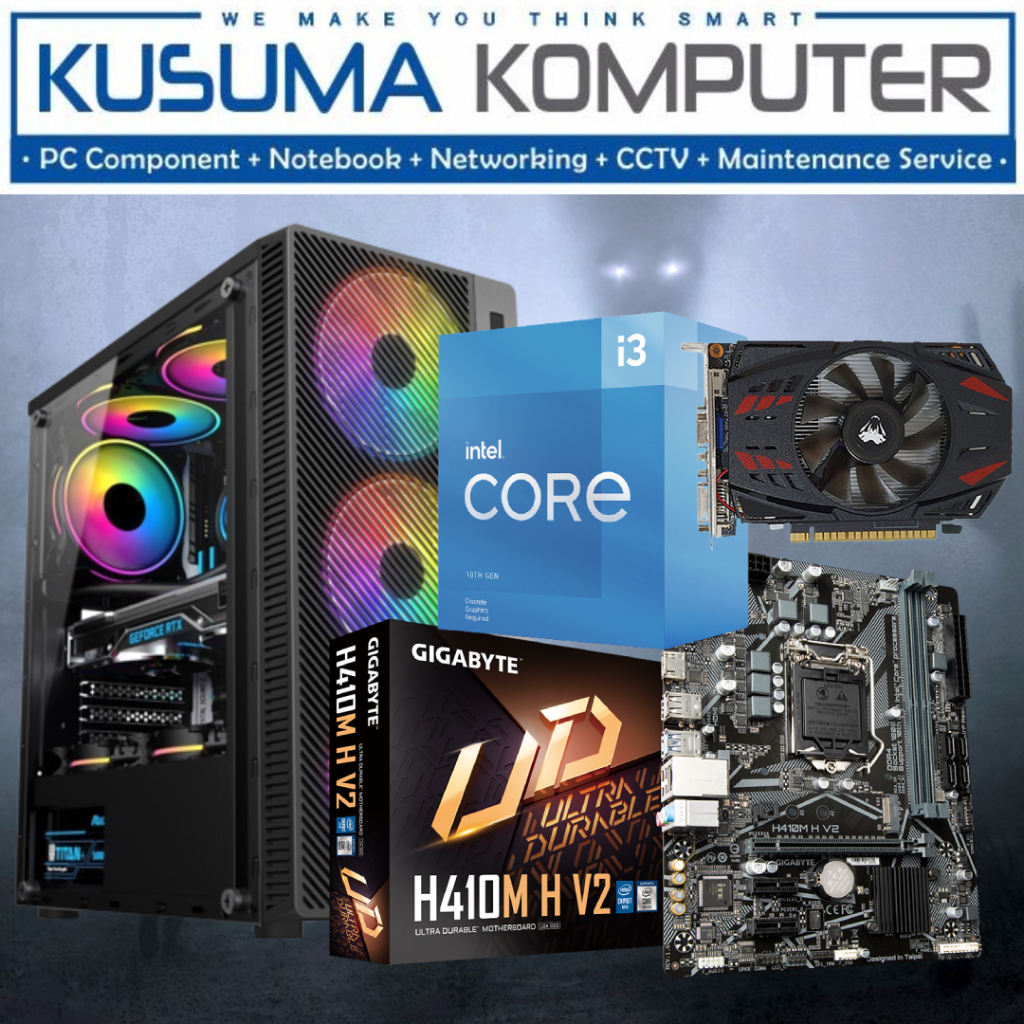 Jual Komputer PC Gaming Intel Core i3-10105F + GTX 750 TI + 256GB SSD ...