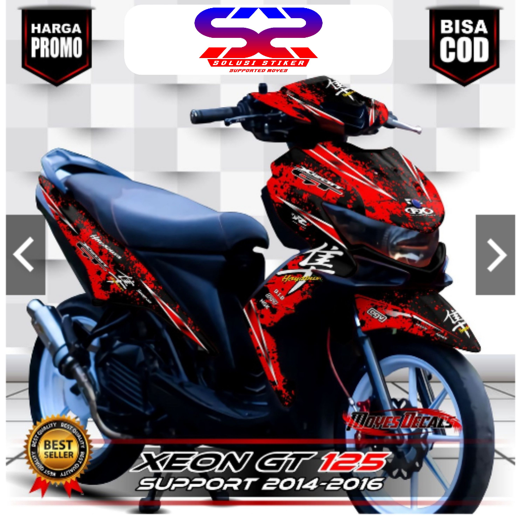 Jual Stiker Decal Xeon GT 125 Full Body Stiker Xeon GT 125 Motif ...