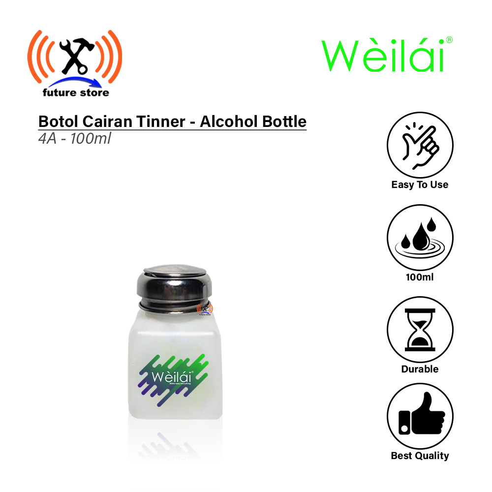 Jual WEILAI 4A BOTOL TINNER ALCOHOL BOTTLE 100ML - BOTOL TEMPAT THINNER ...
