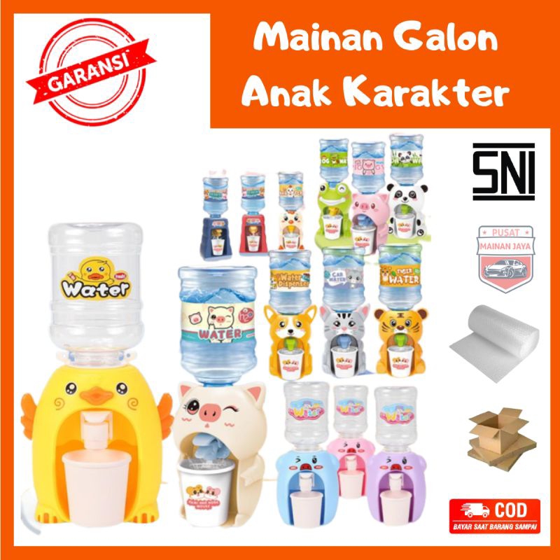 Jual Mainan dispenser mini anak galon mini dispenser air mini karakter ...