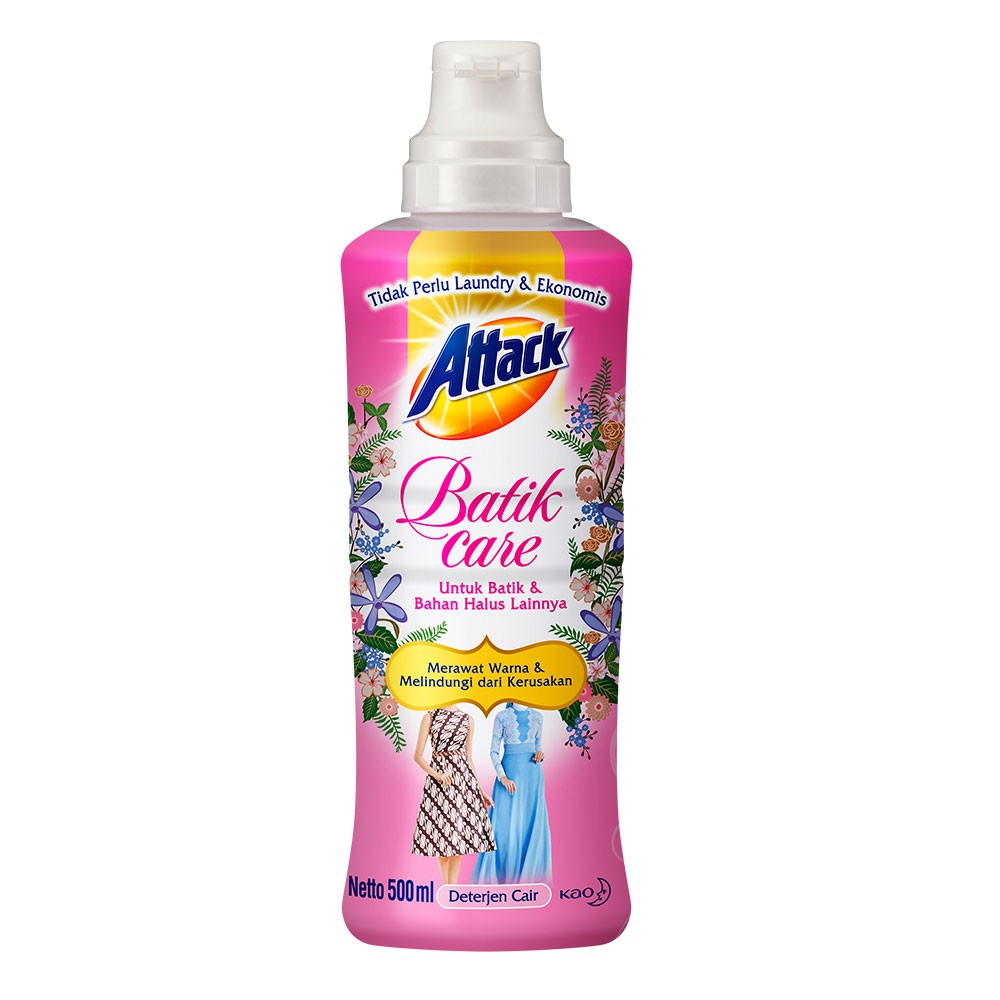 Jual Attack Deterjen Cair Batik Care Bottle 500ml - Sabun Cuci Baju ...