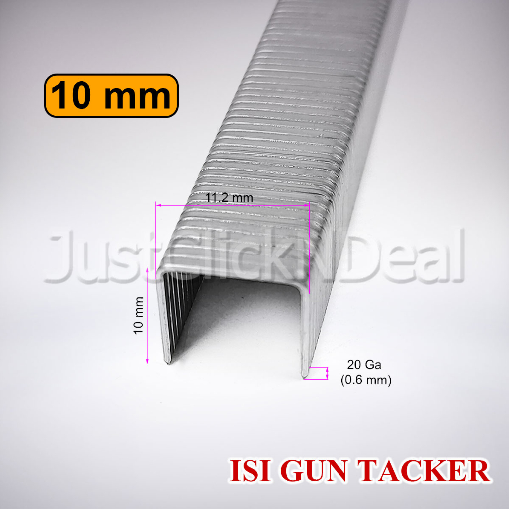 Jual Ingco Isi Gun Tacker 6 8 10 13 x 11.2 mm Crown Staples | Shopee ...